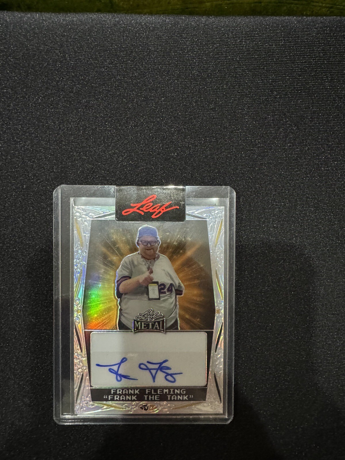 Frank 'The Tank' Fleming 2023 Leaf Metal Auto Barstool Clean Autograph ...
