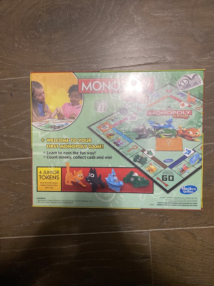 Monopoly Junior Board Game My First Monopoly Game Hasbro 2013 Made in ...