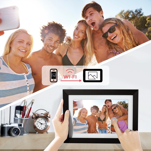 AEEZO Smart Digital Picture Frame 10.1 Inch 1280x800 IPS Touch Screen ...