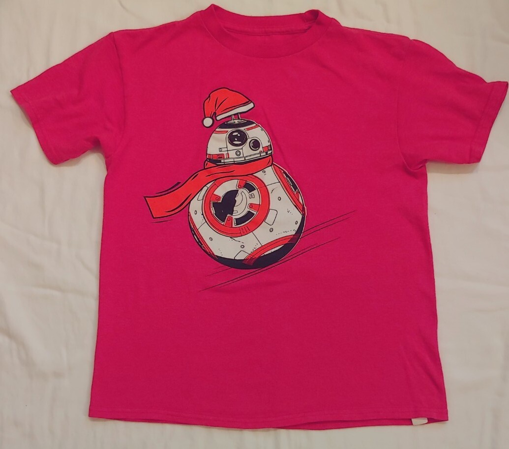 Boys Christmas Santa BB-8 Red Holiday T Shirt Size MEDIUM Star Wars | eBay