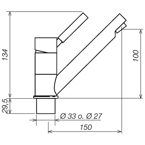 REICH TREND E MIXER TAP 33MM CARAVAN MOTORHOME MICROSWITCH LONG TAIL ...