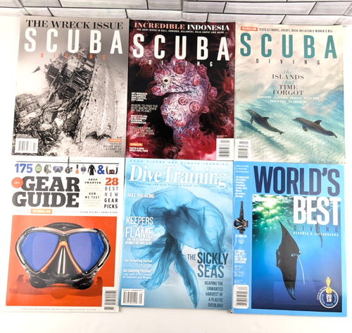Lot (6) Scuba Diving / Dive Training / Worlds Best Magazine 2019 ...