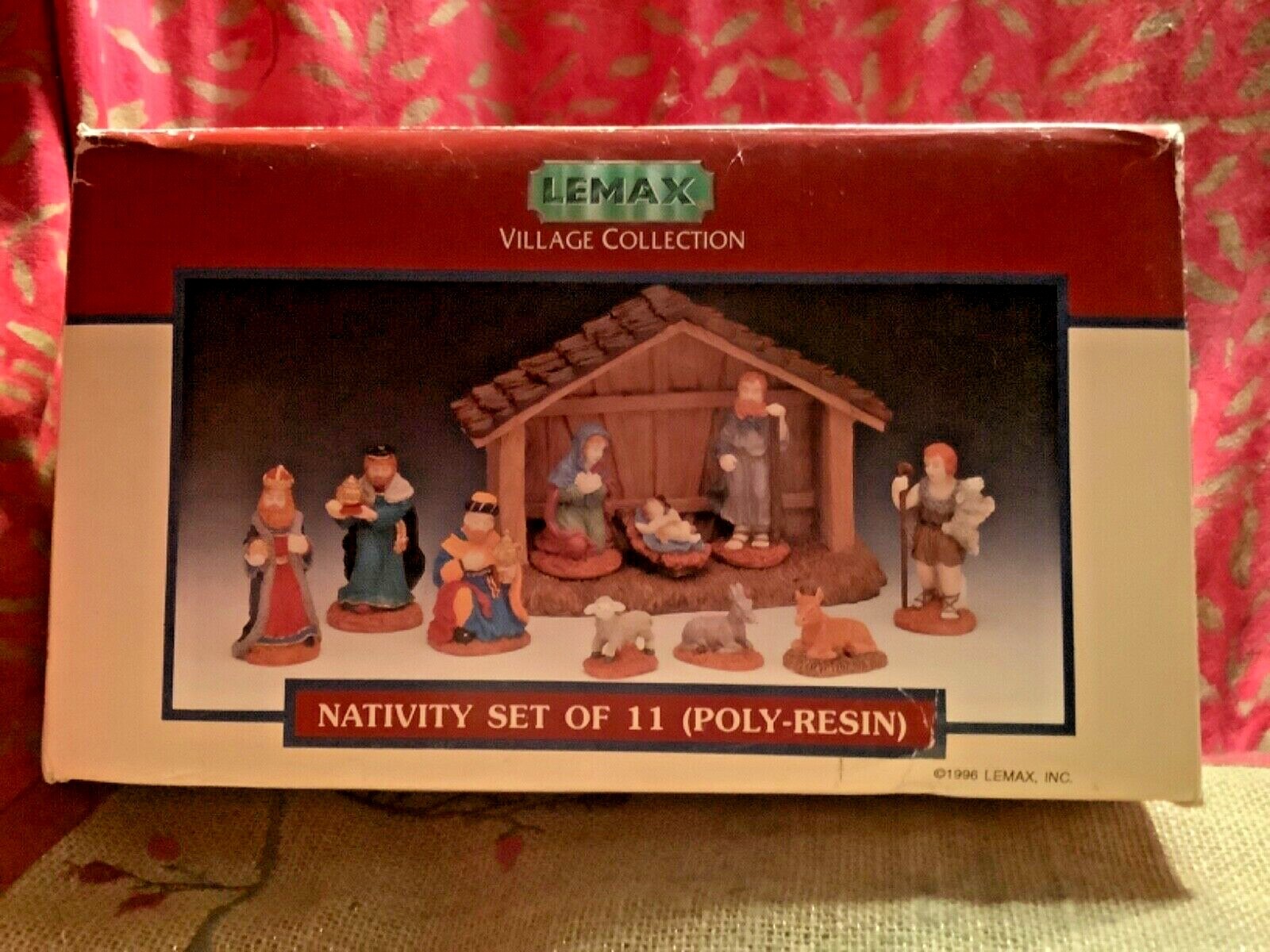 Lemax Small Nativity 11 Resin Figures New In Box Perfect U.S.domestic ...