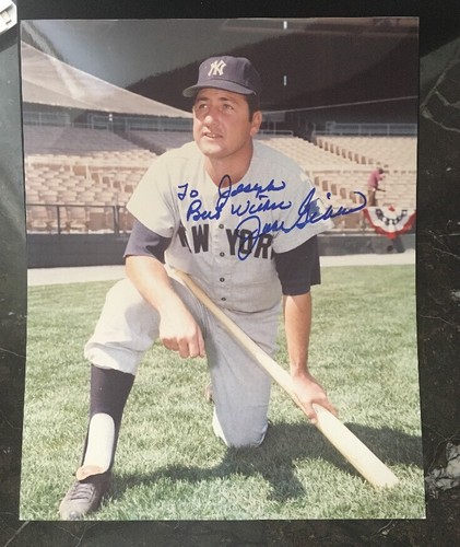 JAKE GIBBS YANKEES AUTOGRAPHED SIGNED AUTO BASEBALL PHOTO 8x10 | eBay