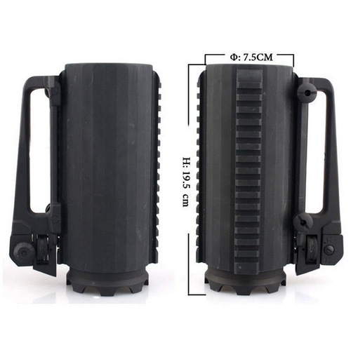 Tactical Military Multifunction Aluminum Carry Battle Rail Mug Cup ...