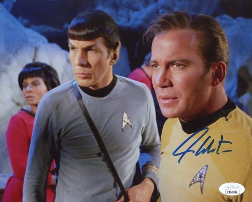 William Shatner signed 8x10 Metallic Photo JSA COA Star Trek Auto Rare ...