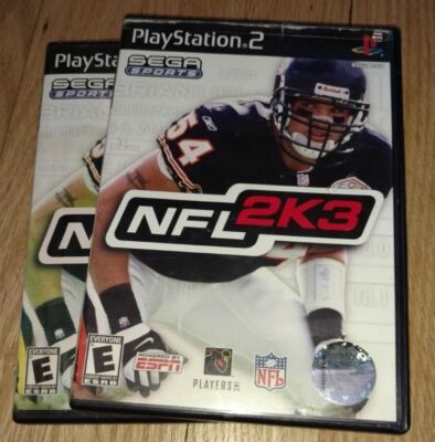 NFL 2K3 - PS2 - COMPLETE WITH MANUAL - FREE S/H - (R) | eBay