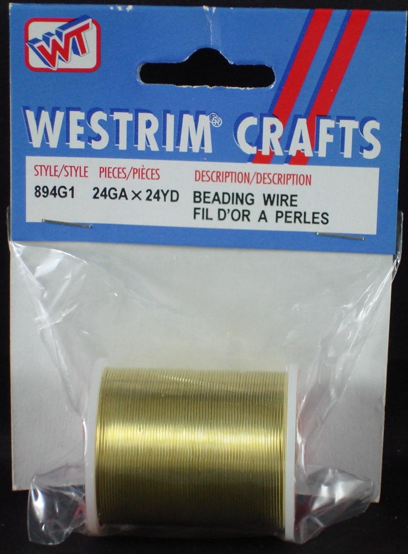 Westrim Crafts Gold Beading Wire, 24 gauge x 24 yds | eBay