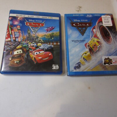 Cars Movie Collection Blu-ray/DVD 2 And 3 Blu Ray + DVD Bundle free ...