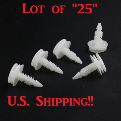 PONTIAC DOOR TRIM PANEL RETAINER CLIPS Fits 1/4" HOLE - 13/16" LONG ...