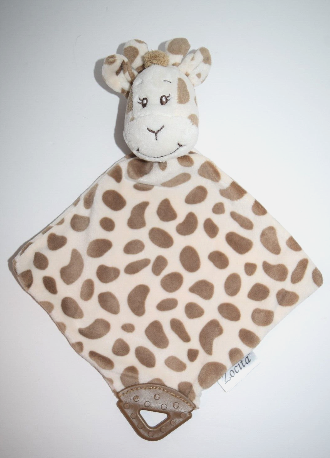HTF!! Zocita Plush Giraffe Lovey Security Blanket Teether Rattle | eBay