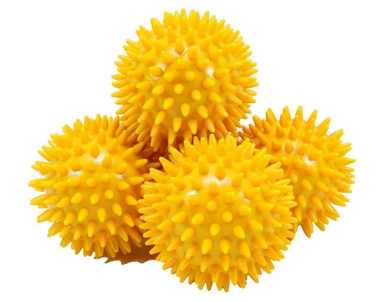 3x Massage-Igelball 78mm in gelb - Noppenball Massageball Igelbälle | eBay
