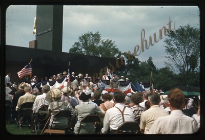 Alexander Hamilton Statue Chicago People 1950s 35mm Slide Red Border ...