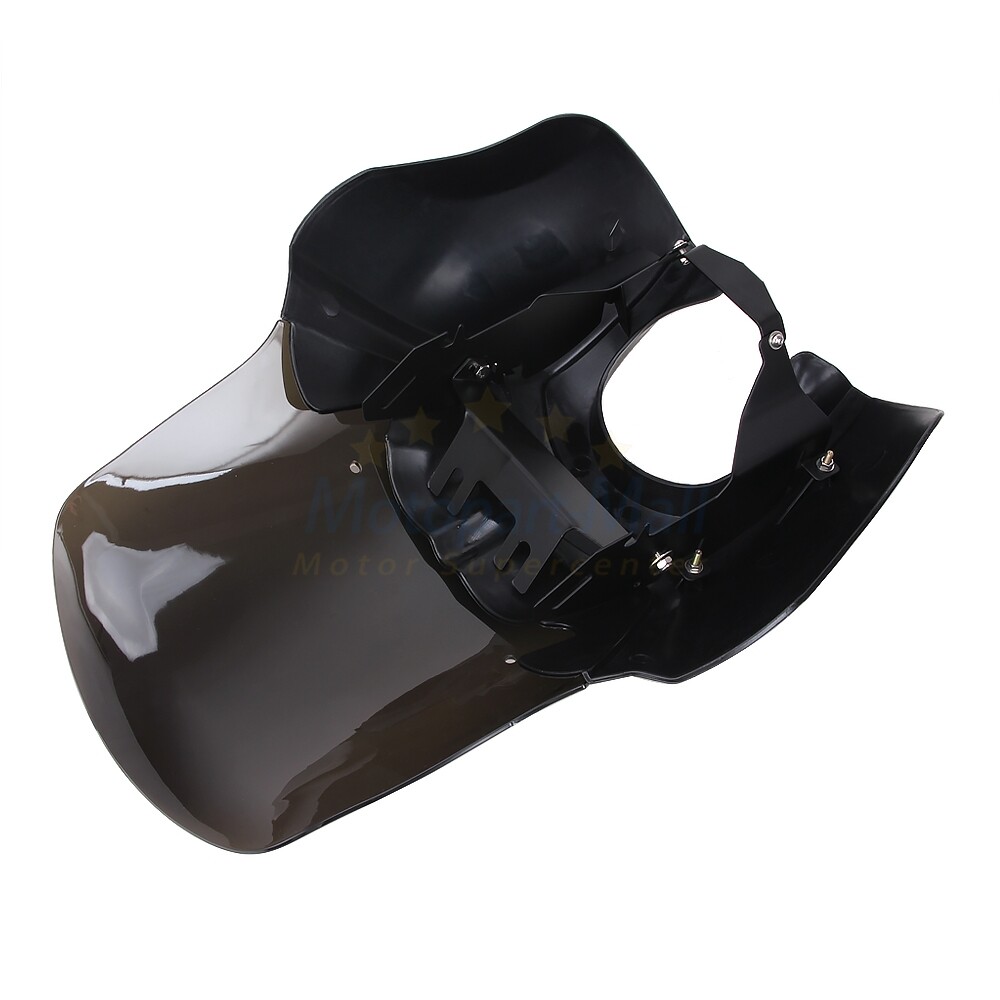 Black Front Fairing Kit For Harley Club Style Dyna Super Glide FXR T ...