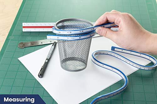 Pacific Arc Flexible Curve Graduated 24 Inch Ruler with Inking Edge ...