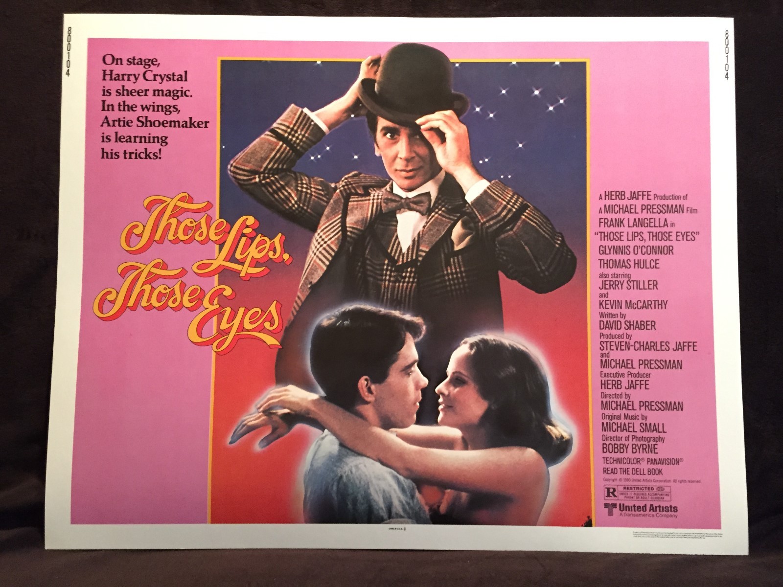 Original 1980 THOSE LIPS, THOSE EYES Movie Poster 22 x 28 JERRY STILLER ...