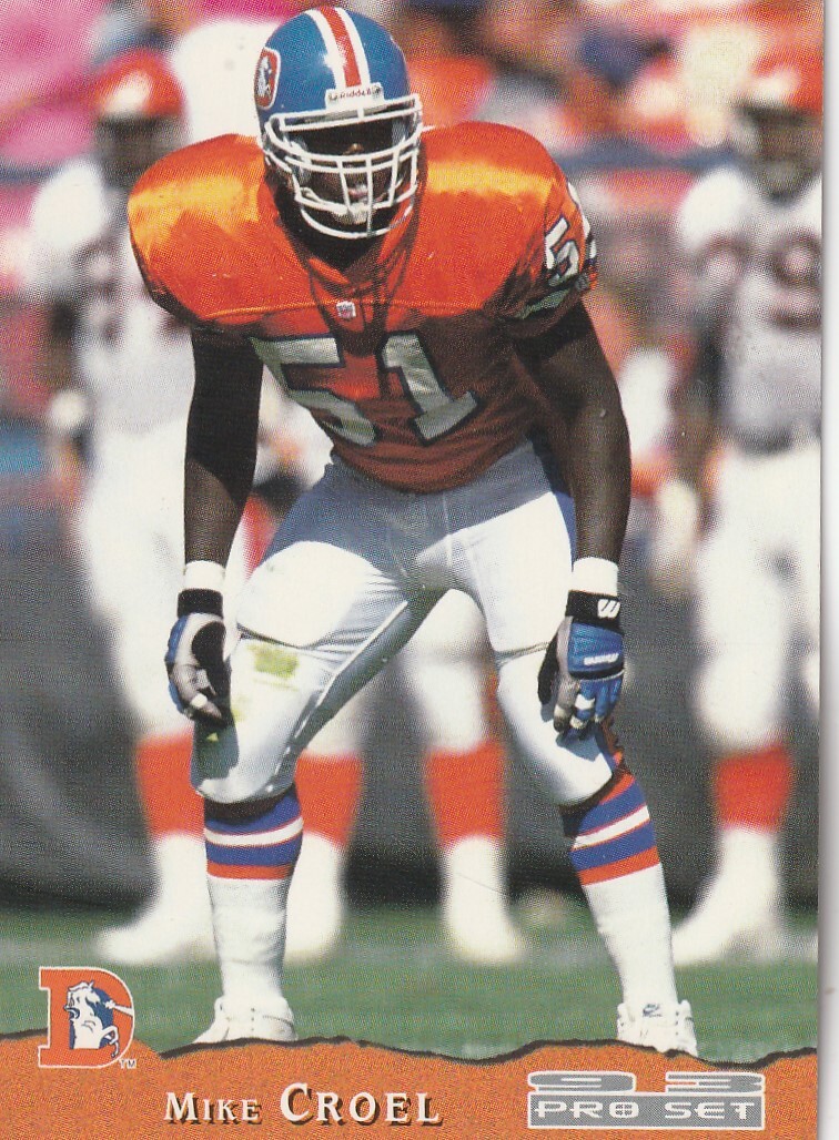 FREE SHIPPING-MINT-1993 Pro Set Mike Croel #122 PLUS BRONCOS BONUS ...