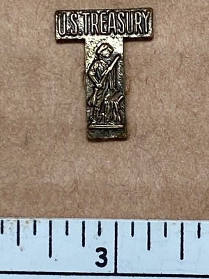 1917-1919 U.S. Treasury Vintage T-Shaped Silverplated Pin - WWI? | eBay