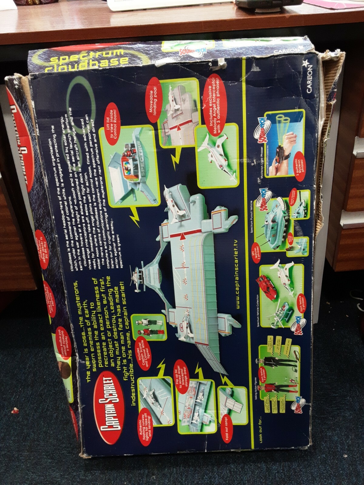 CAPTAIN SCARLET SPECTRUM CLOUDBASE PLAYSET 2001 | eBay UK