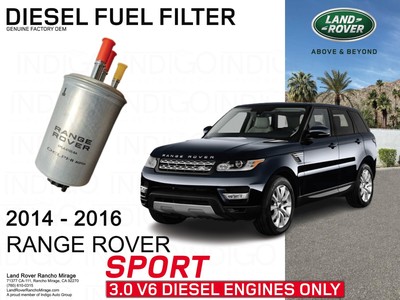 2014-2016 RANGE ROVER DIESEL SPORT V6 Fuel Water Separator Filter S ...