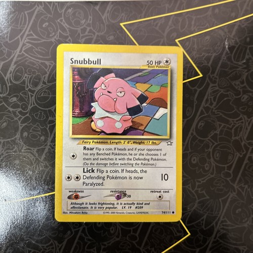 Pokemon 74/111 Snubbull Neo Genesis Common D2 | eBay