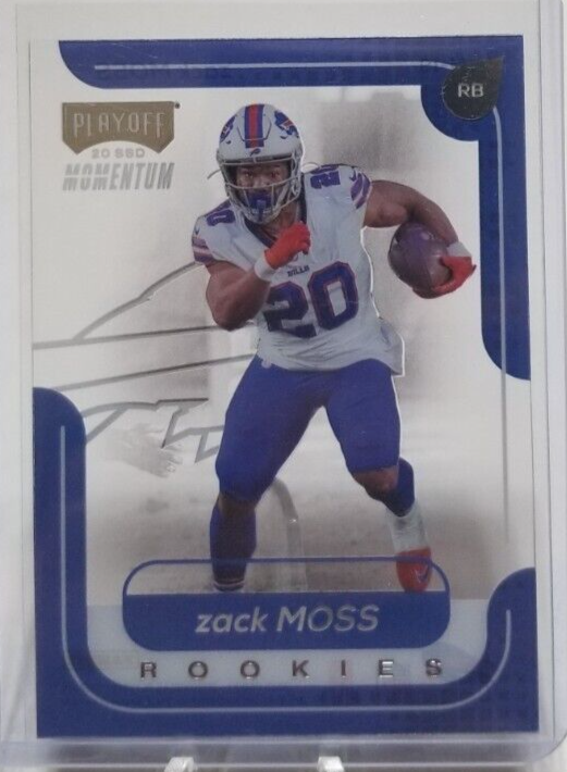 2020 Panini Chronicles Playoff Momentum Zack Moss Rookie RC #M-19 ...