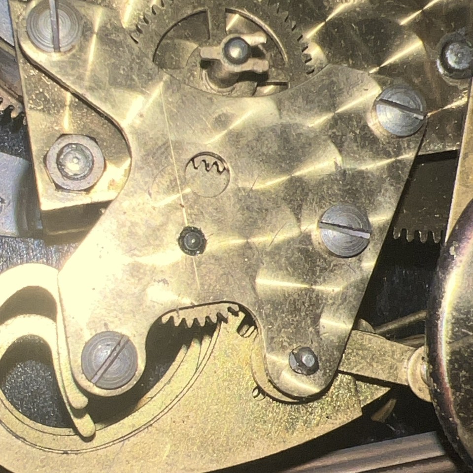 SMITHS WESTMINSTER CHIME 8 DAY MANTLE CLOCK “WORKING” BROKEN MAINSPRING ...