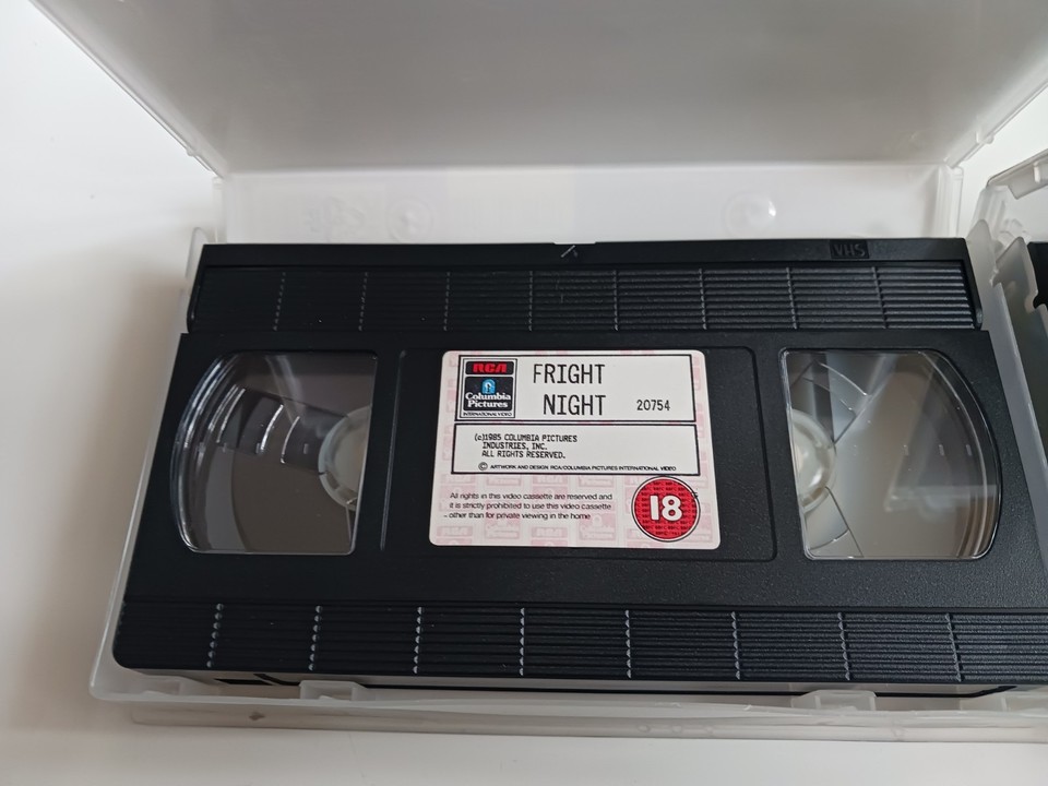 Fright Night 1 & 2 VHS Horror Classic Tom Holland CBS Fox RCA Rare UK ...