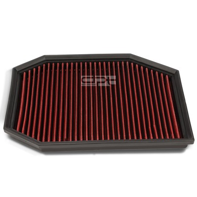 Fit 04-07 BMW E60 5-Series Red Reusable&Washable High Flow Drop In Air ...