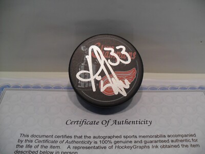 Kris Draper Autographed Signed Detroit Red Wings 1998 Stanley Cup Puck ...