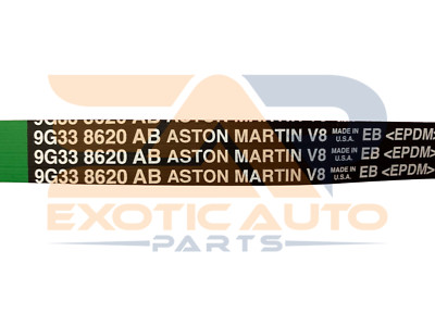 Genuine Aston Martin V8 Vantage Fead Drive Belt Aux 9G33-8620-AB | eBay
