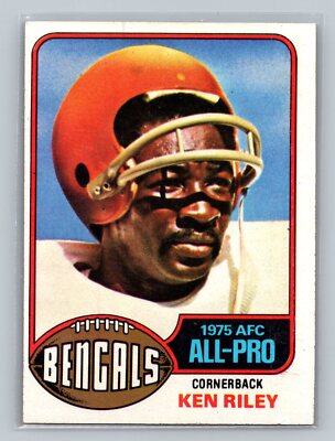 1976 Topps #510 Ken Riley Cincinnati Bengals Mid Grade | eBay