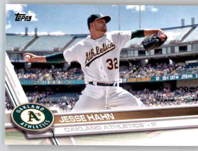 2017 Topps Series 1 Jesse Hahn Base Card MLB PWE Set Break A's ...