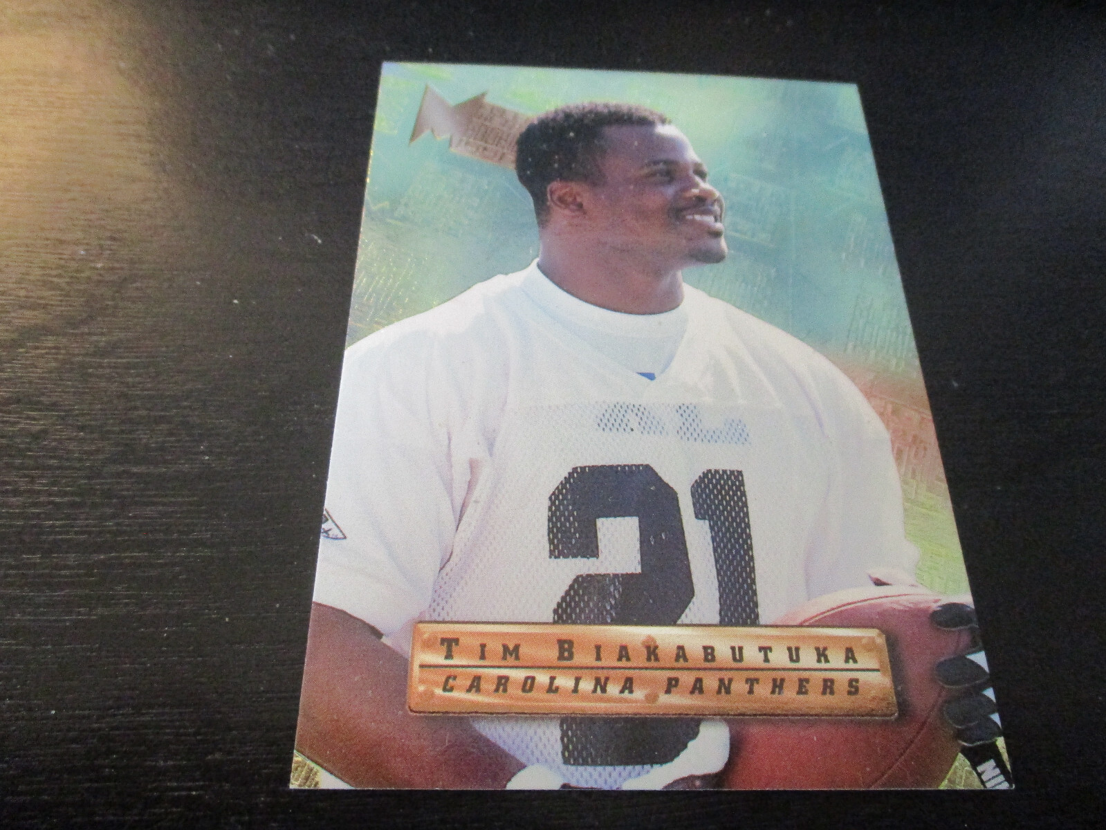 tim biakabutuka (michigan wolverines -rb) 1996 fleer metal ROOKIE card ...
