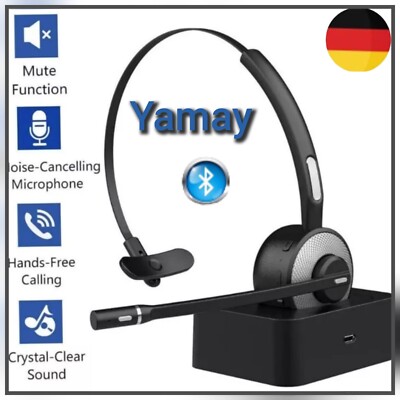 YAMAY M98 Trucker Kabellos Bluetooth Headset Mit Geräuschunterdrückung Mikrofon | eBay.de