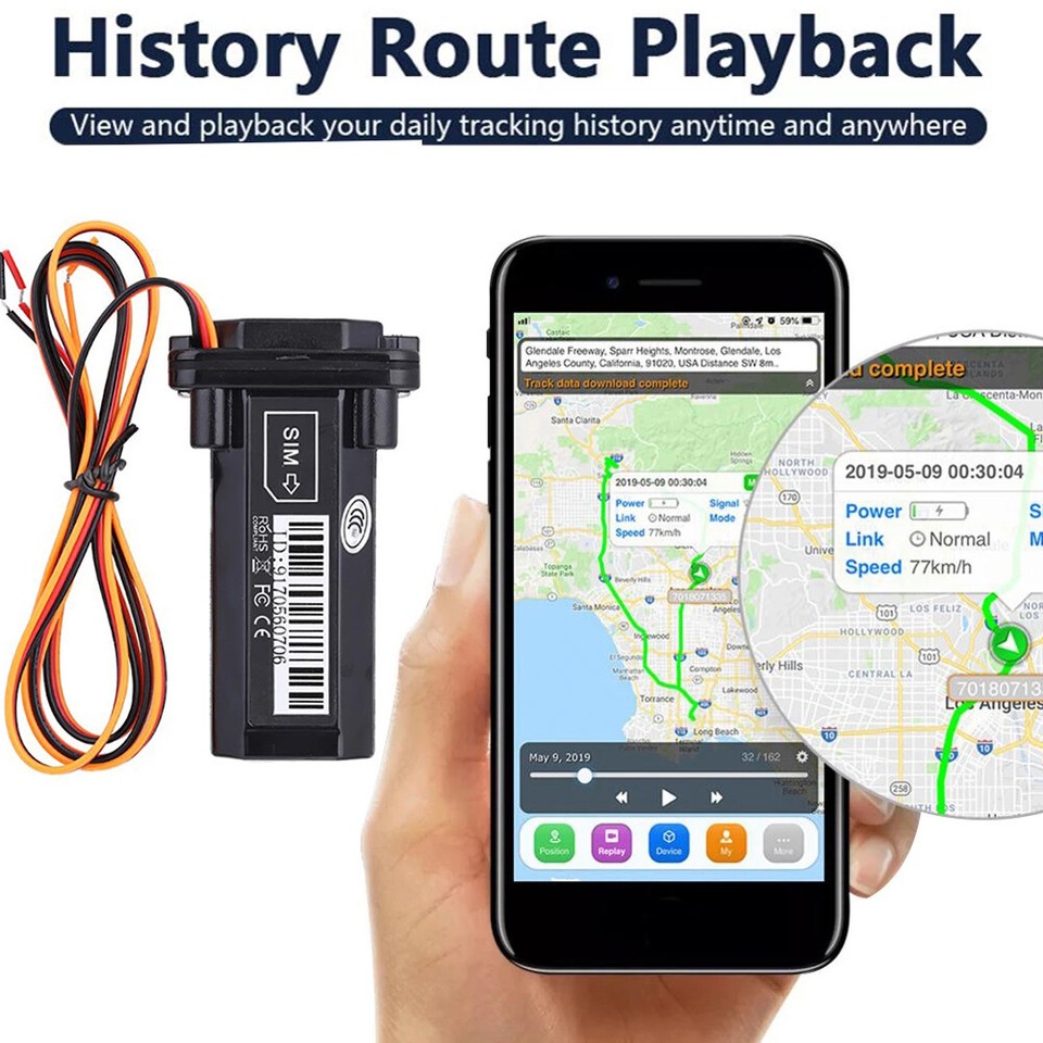 Car/Motorcycle Anti Theft Real-time GPS Tracker Tracking Locator Device ...