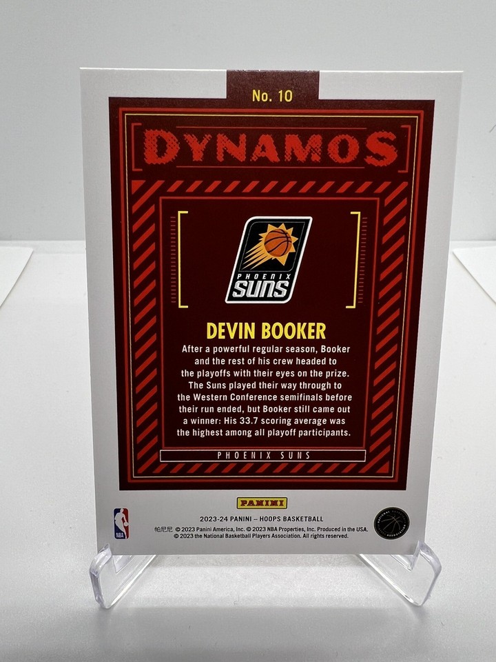 DEVIN BOOKER 2023-24 Panini Winter NBA Hoops Dynamos SP Holo Foil ...