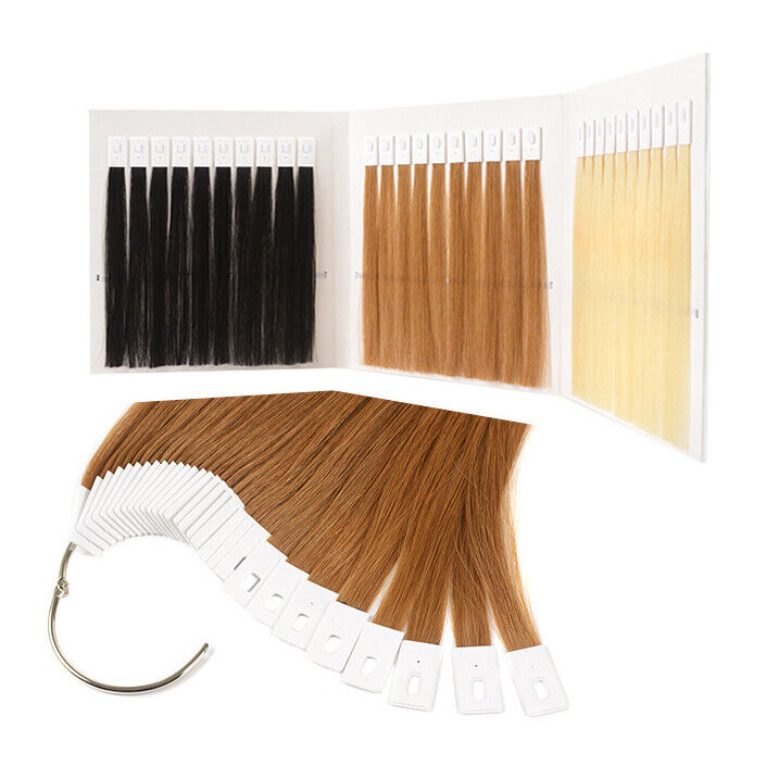 Hair Color Rings Chart Swatches For Testing Hair Color 100% Remy Human ...