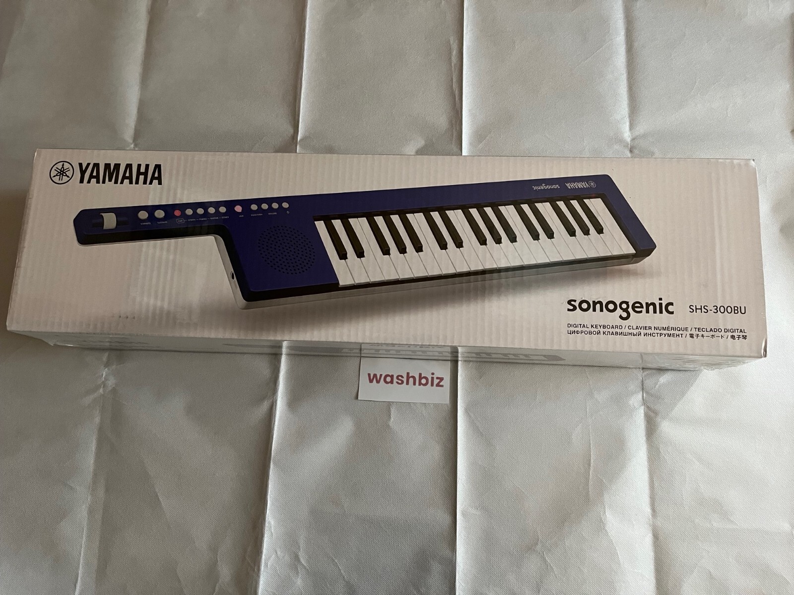 YAMAHA SHS-300BU SonoGenic Mini Keytar Blue 37Keys with Strap USB New ...