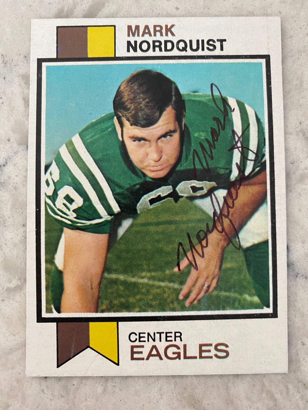Mark Nordquist signed PHILADELPHIA EAGLES card 1973 Topps | eBay