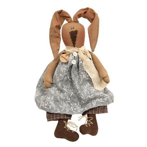 NEW Primitive BUNNY RABBIT Doll HARMONY HARE Rustic Country Rustic 20 ...