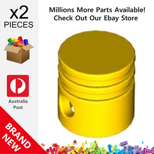 2x Genuine LEGO™ Yellow Technic Engine Piston Round 2851 285124 4112203 ...
