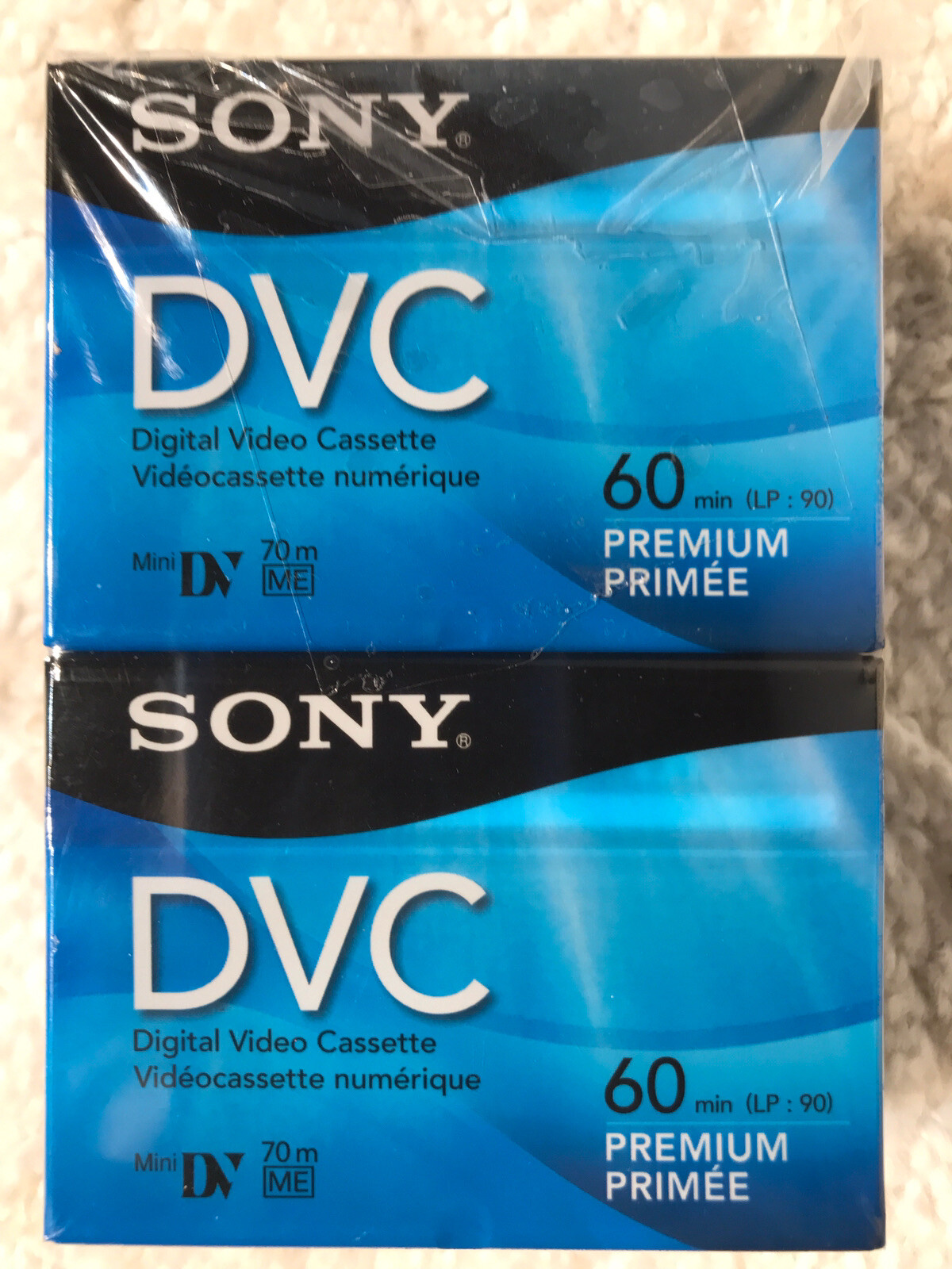 Lot of 4 Sony Premium Mini DVC Digital Video Cassette 60 Minutes/Tape ...