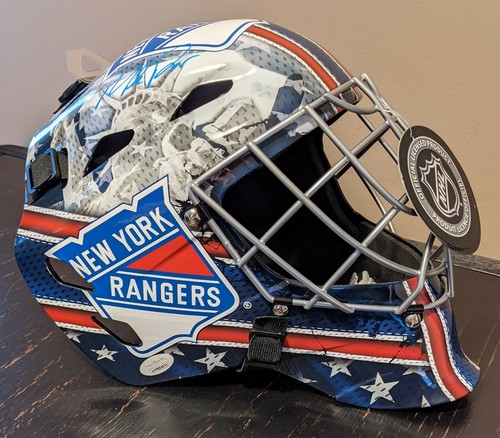 Mike Richter Autographed New York Rangers Full Sized Goalie Mask COA | eBay