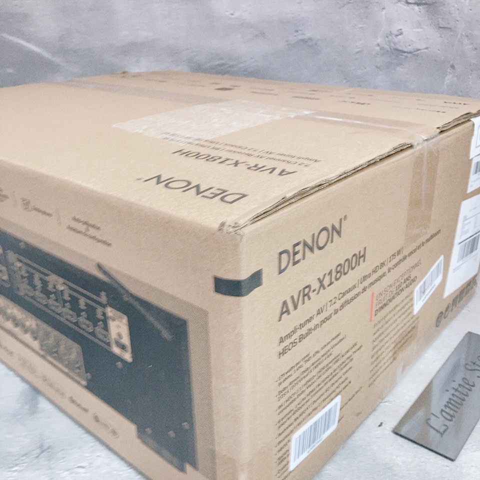 Denon AVR-X1800H 7.2 Channel AV Receiver 80W 8K AVRX1800H Ultra HD ...