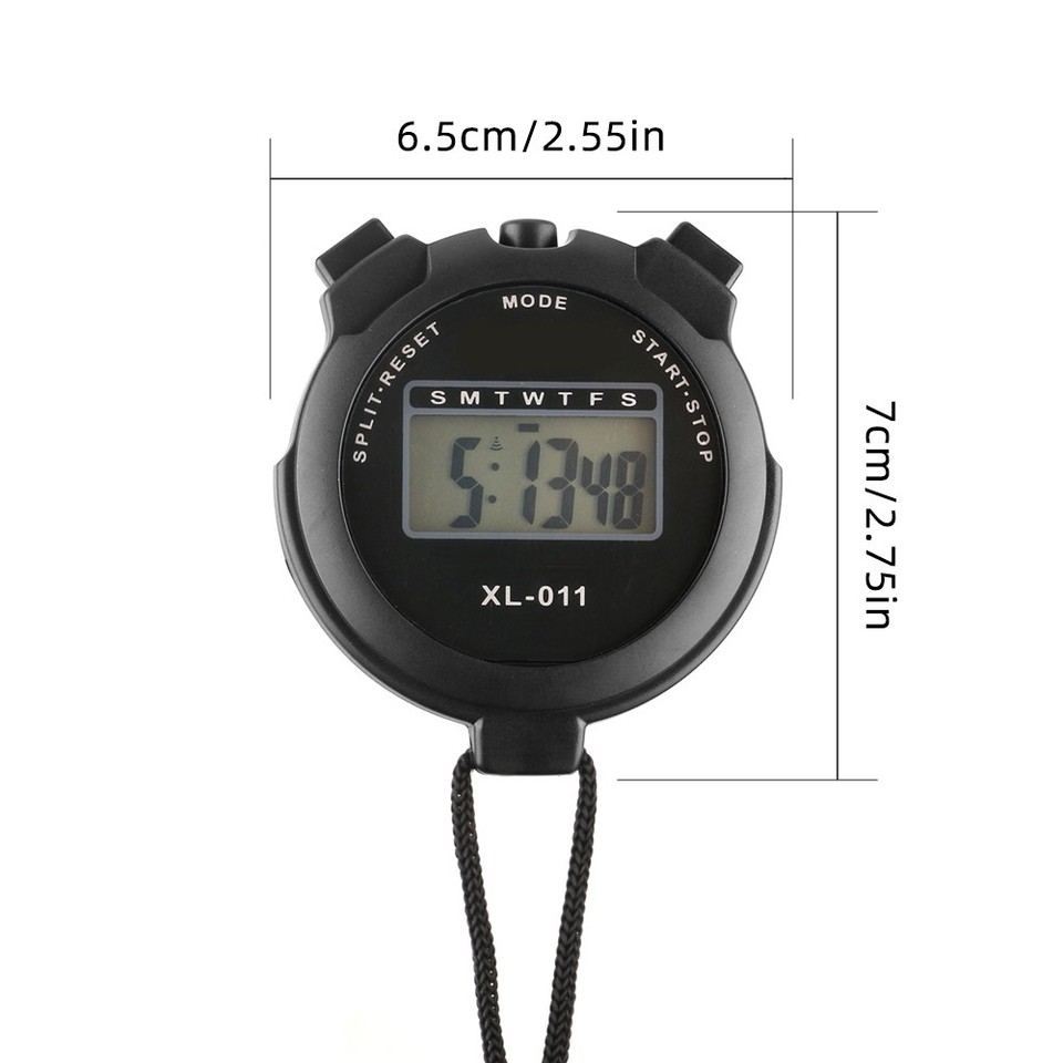Waterproof Digital Handheld Sports Stopwatch Stop Watch Timer Alarm ...