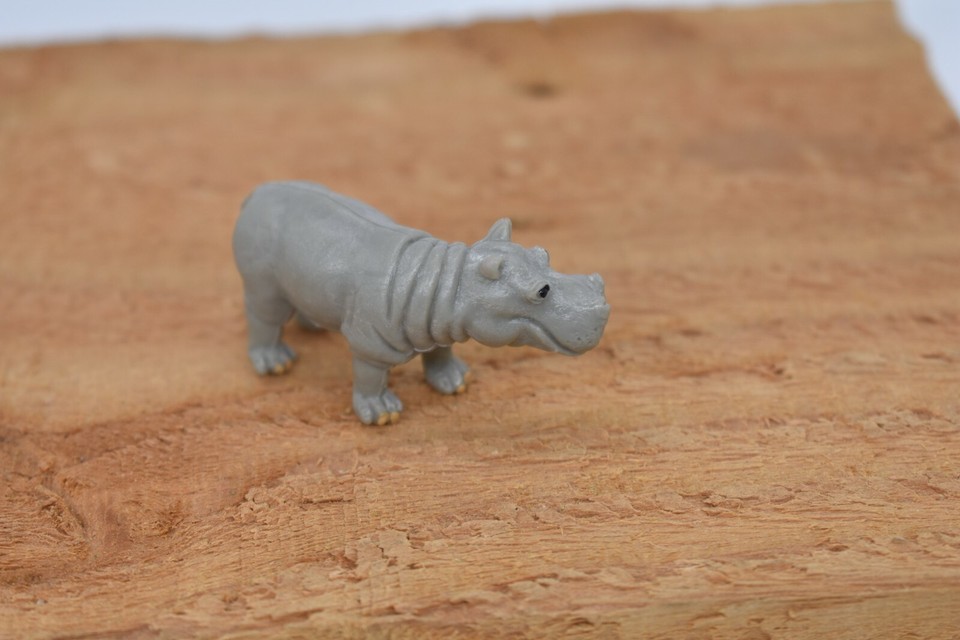Hippo, Hippopotamus, Plastic Toy Animal, Kids Gift, Realistic Figure, 2 ...