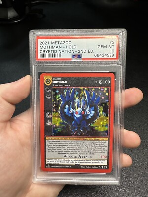 Metazoo Mothman Holo Cryptid Nation 2nd Edition PSA 10 | eBay