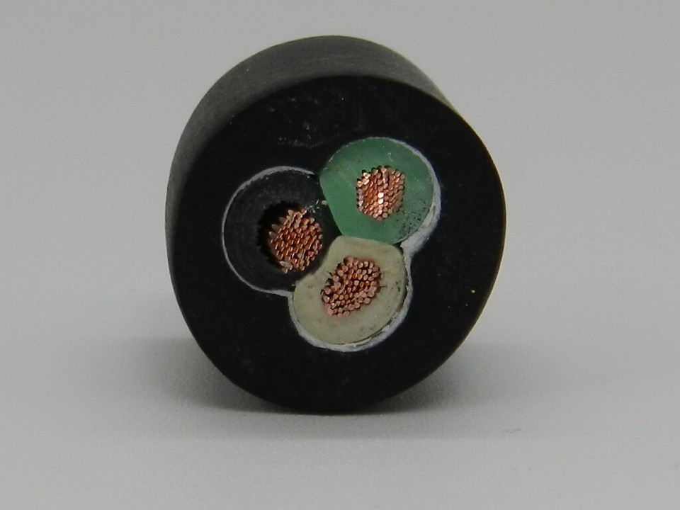 150 ft 6/3 SOOW SOO SO S00W Black Rubber Cord Outdoor Flexible Wire ...