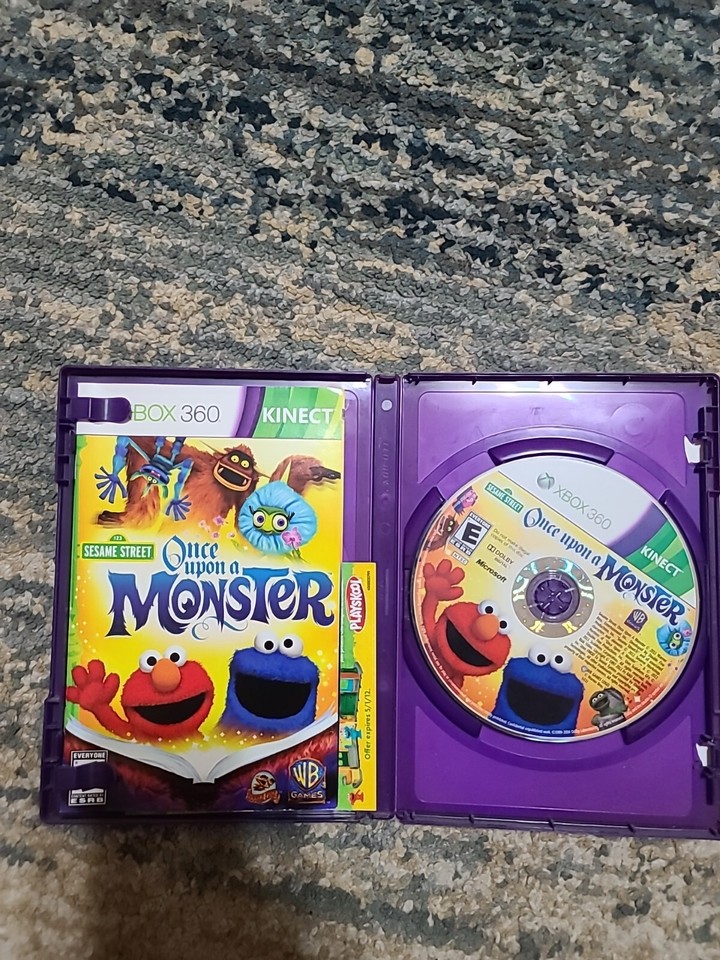 Sesame Street Once Upon A Monster (Microsoft Xbox 360, 2011) Cib | eBay